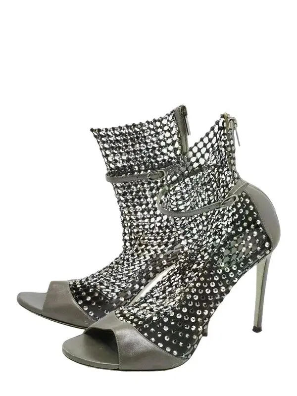 Rene Caovilla Galaxia Lace Sandals - Grey