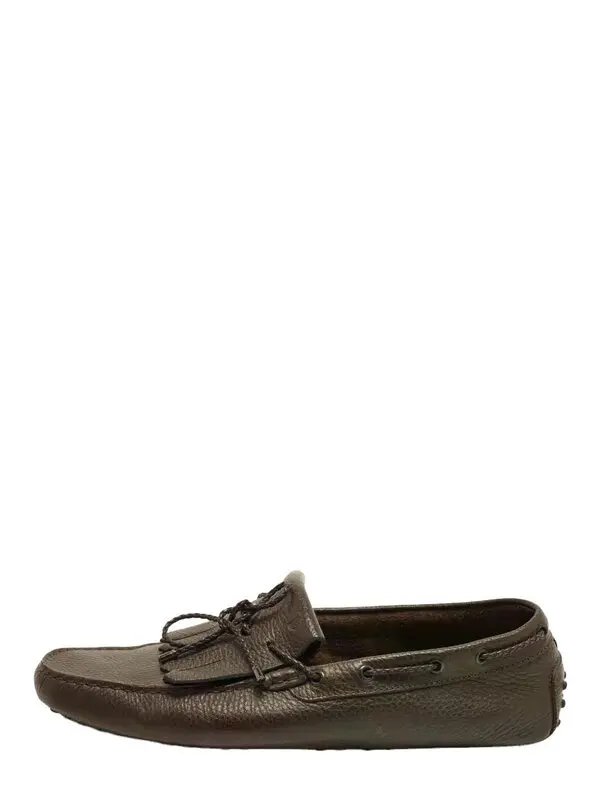 TOD'S Kiltie Fringe Loafers - Brown