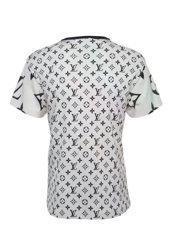 LOUIS VUITTON Monogram Chain Detail Crewneck T-shirt - Neutrals