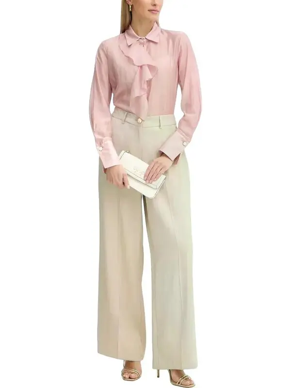 FRACOMINA Button-fastening Palazzo Pants - Neutrals
