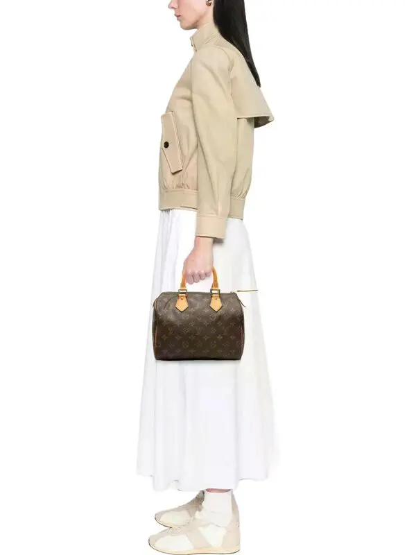 LOUIS VUITTON 2002 Monogram Speedy 25 Boston Bag - Brown