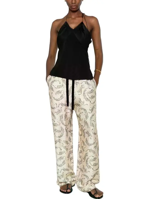 FORTE_FORTE Leopard Print Palazzo Pants - Neutrals