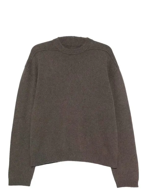 Rick Owens Tommy Lupetto Ribbed-knit Sweater - Brown