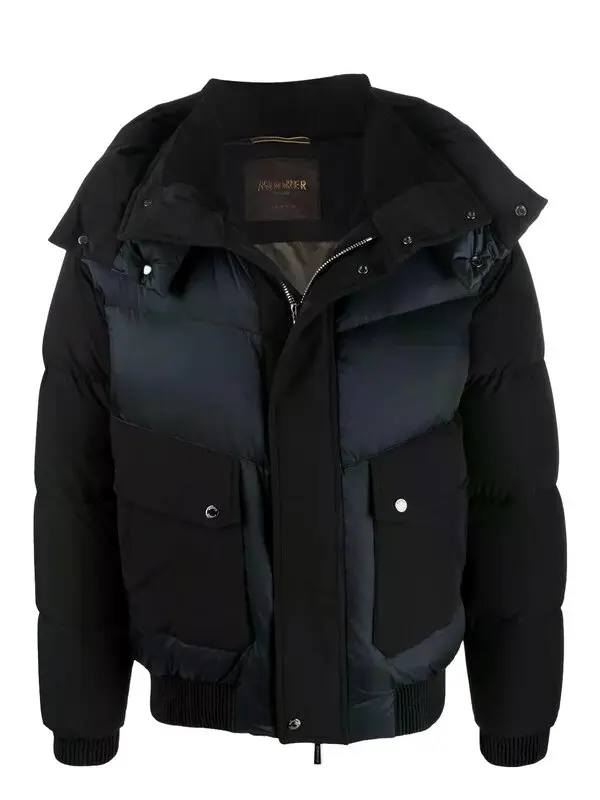 MOORER Padded Down Jacket - Blue