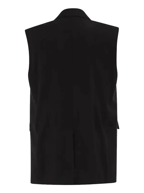 Max Mara Sleeveless Wool Jacket - Black
