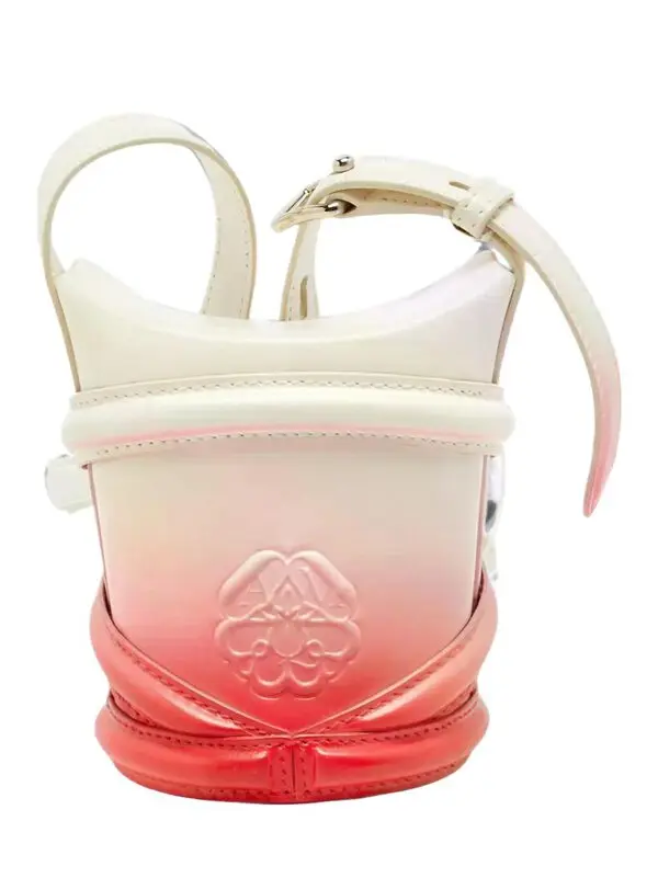 Alexander McQueen Small The Curve Ombré Bucket Bag - Red