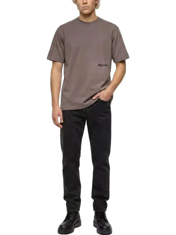 Karl Lagerfeld Relaxed Seams T-shirt - Grey