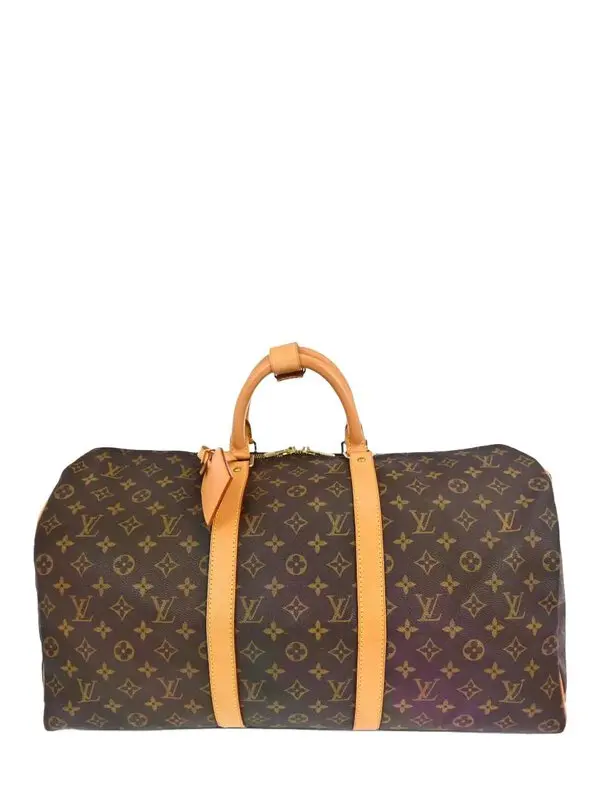 LOUIS VUITTON 1999 Monogram Travel Handbag - Brown