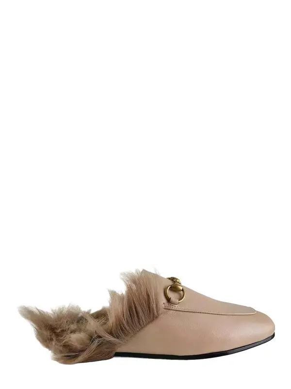 Gucci Princetown Horsebit Mules - Neutrals