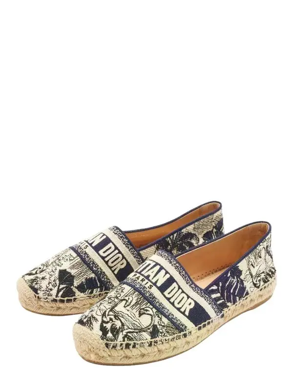 Dior Granville Toile De Jouy Espadrilles - Blue