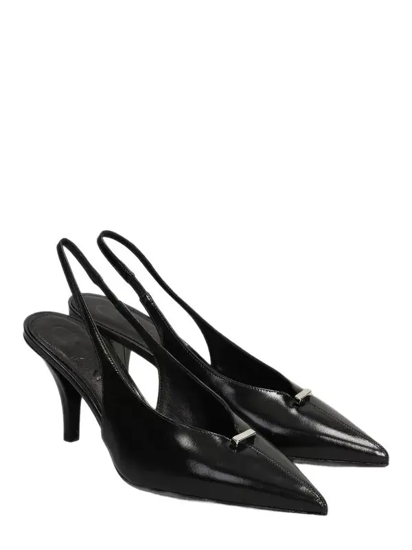 CHANTAL Pointed-toe Slingback Pumps - Black