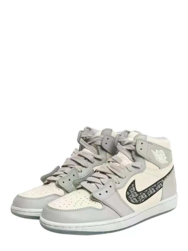 Dior X Air Jordan 1 High-top Sneakers - Grey