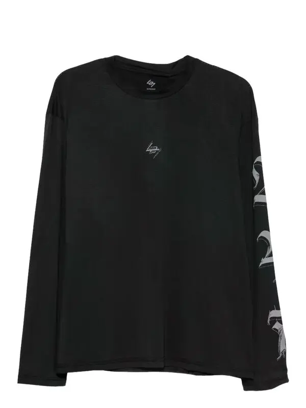 REPRESENT Graphic-print Long-sleeved T-shirt - Black