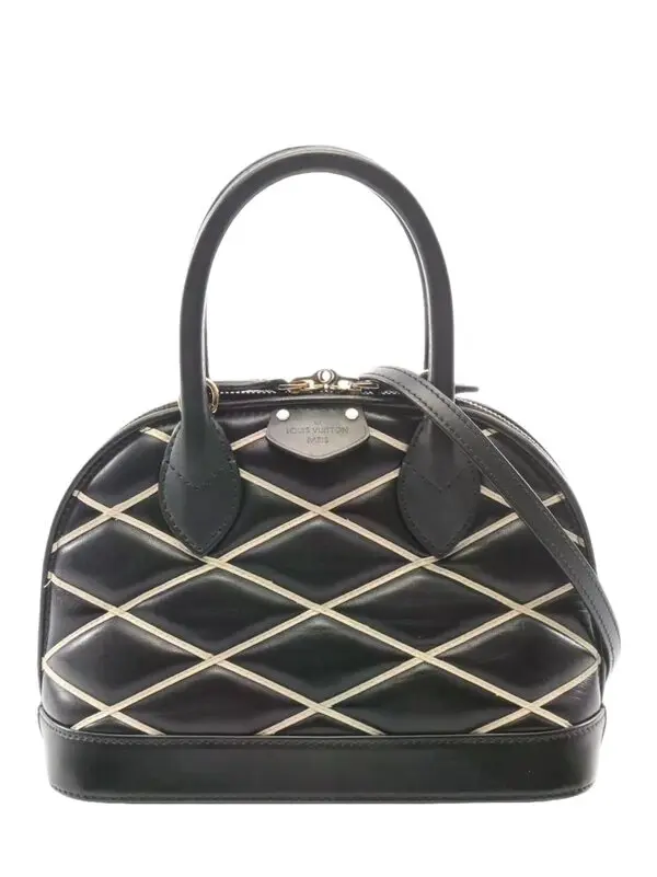 LOUIS VUITTON 2014 Malletage Alma Bb Satchel - Black