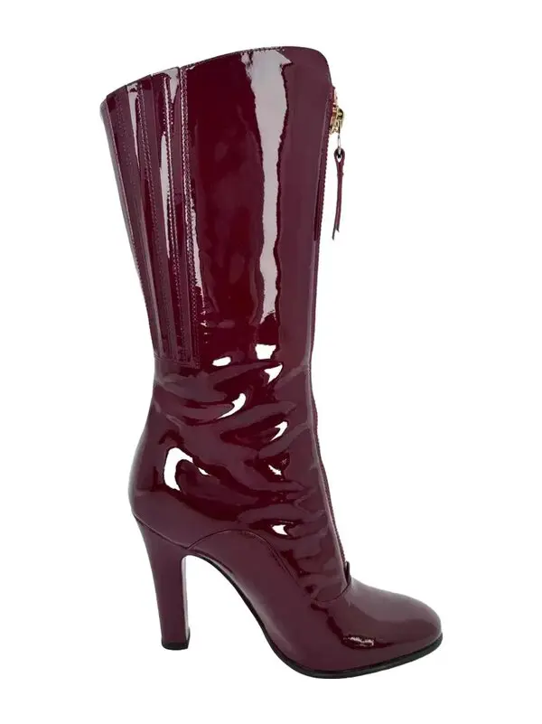 Valentino Garavani Zip Detail Mid-calf Boots - Red