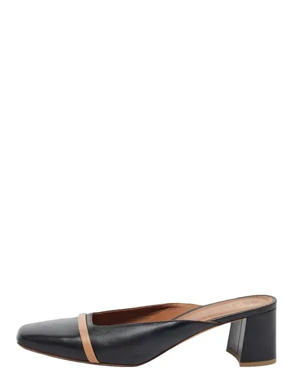 MALONE SOULIERS Squared-toe Block-heeled Mules - Black