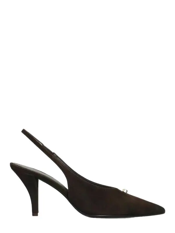 CHANTAL Pointed-toe Slingback Pumps - Brown