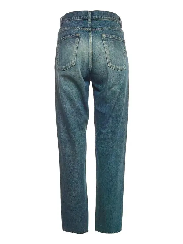 Saint Laurent Distressed Slim-fit Jeans - Blue
