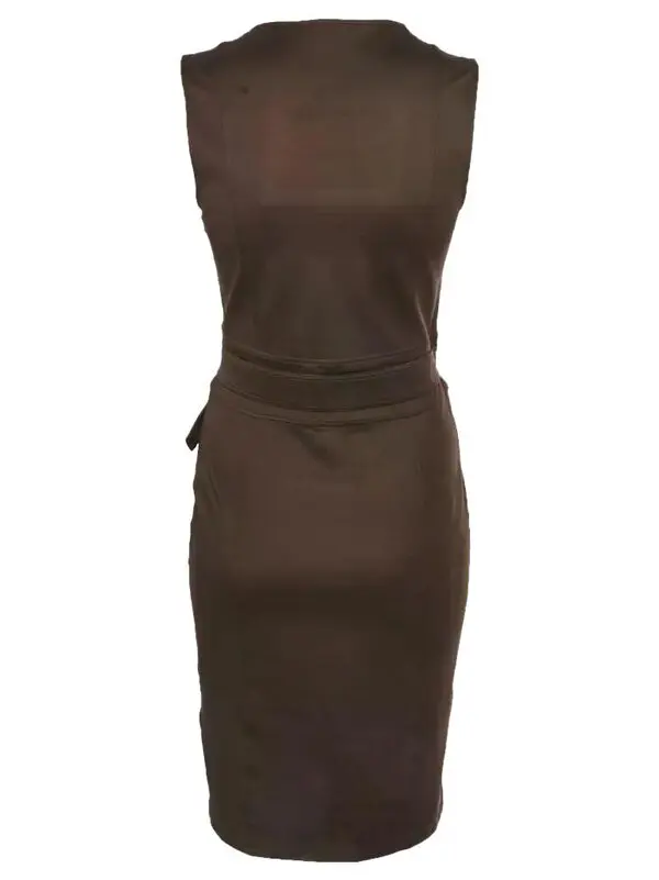 Gucci Belted Midi Dress - Brown