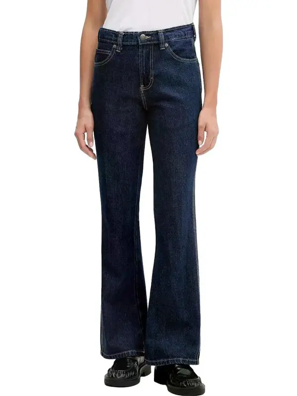 Dickies Logo Patch Flared Jeans - Blue