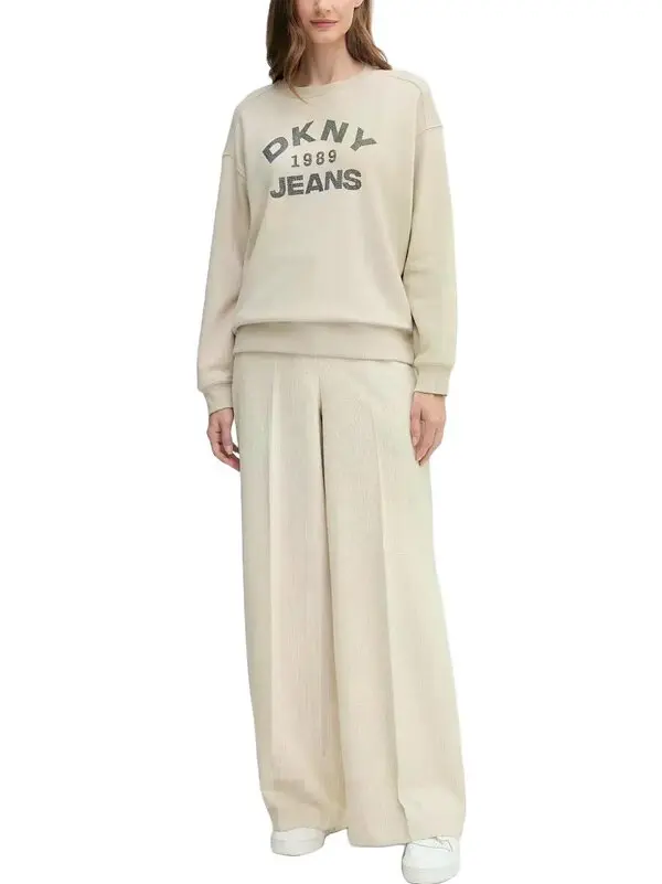 Dkny Logo Detail Sweatshirt - Neutrals