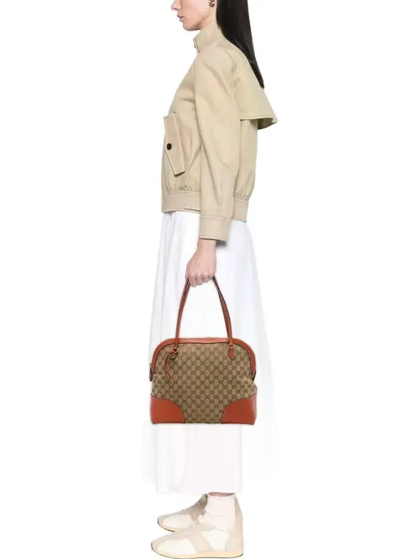 Gucci Gg Canvas Bree Dome Tote Bag - Neutrals
