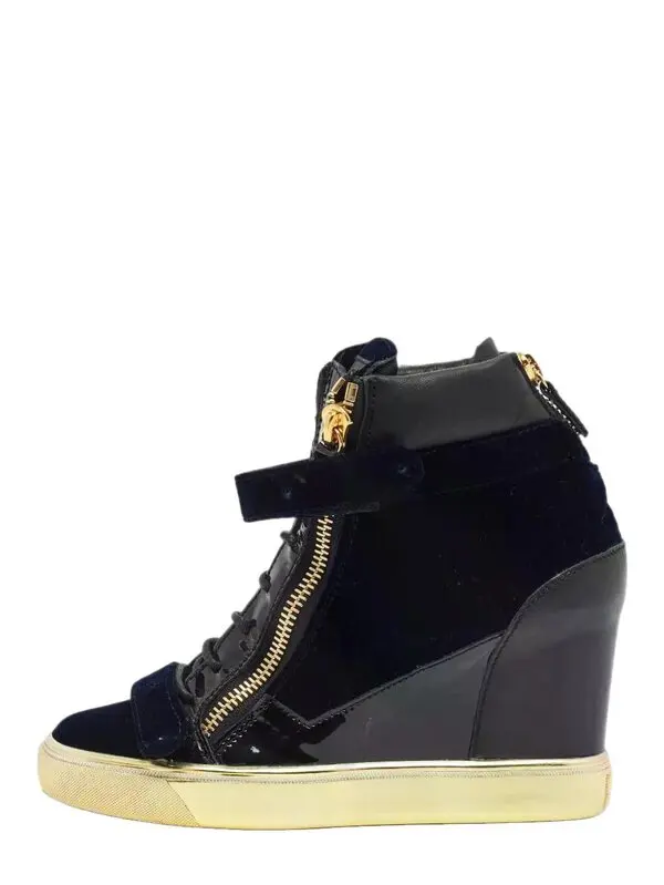 GIUSEPPE ZANOTTI Coby Wedge Sneakers - Blue