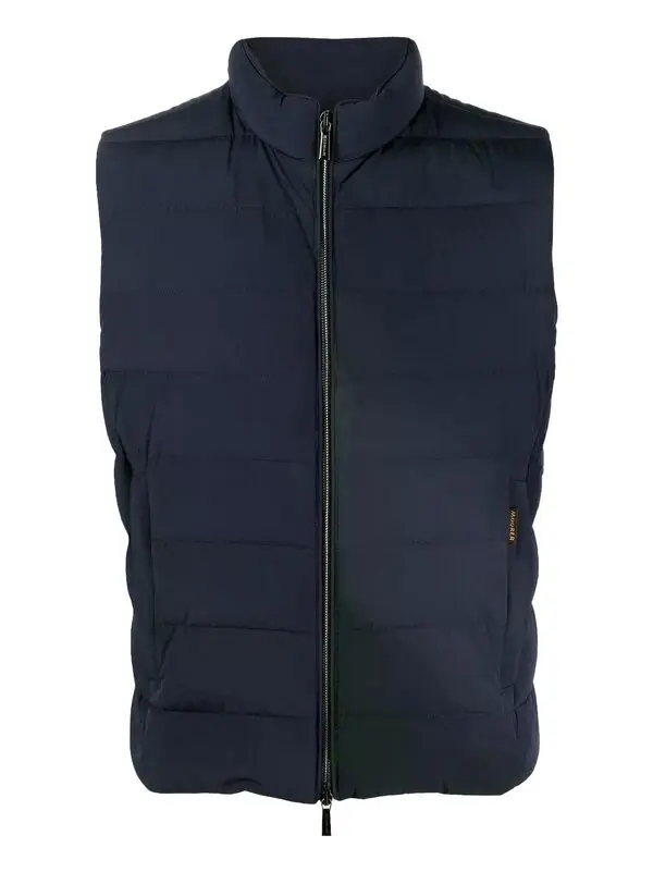 MOORER Oliver Quilted Gilet - Blue