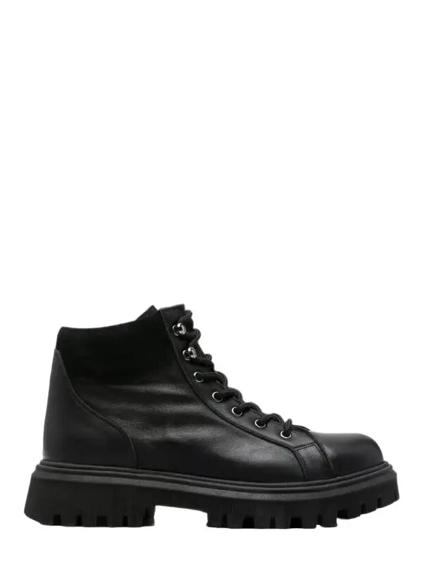 SERGIO MORETTI FIRENZE Lace-up Chunky-sole Boots - Black