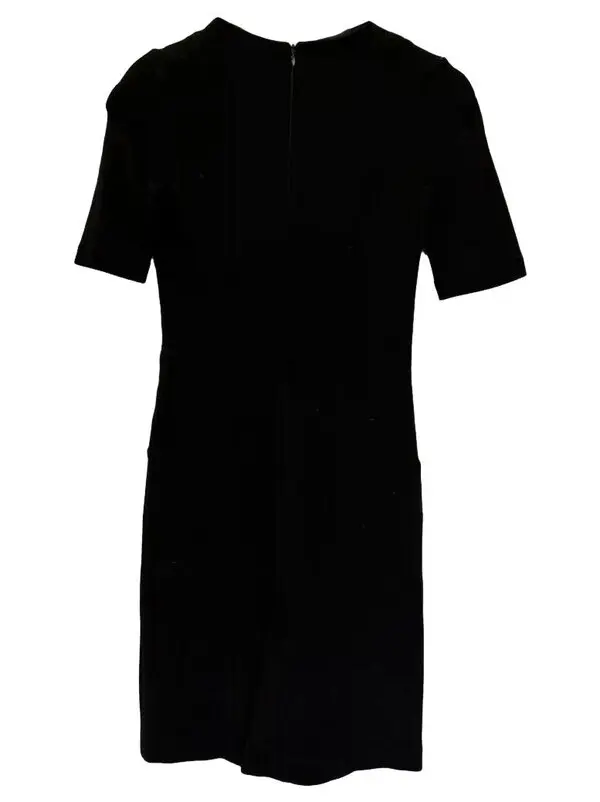 JOSEPH Velvet V-neck Shift Dress - Black