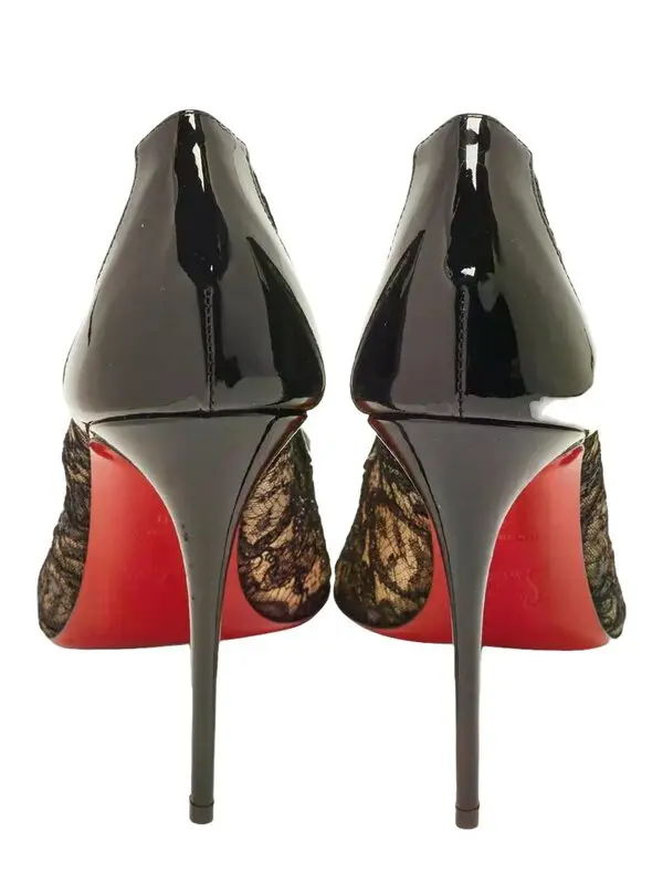 CHRISTIAN LOUBOUTIN Follies Patent Leather Pumps - Black