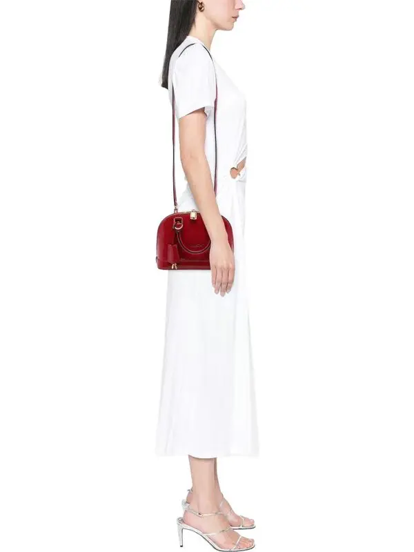 LOUIS VUITTON 2013 Monogram Vernis Alma Bb Satchel - Red