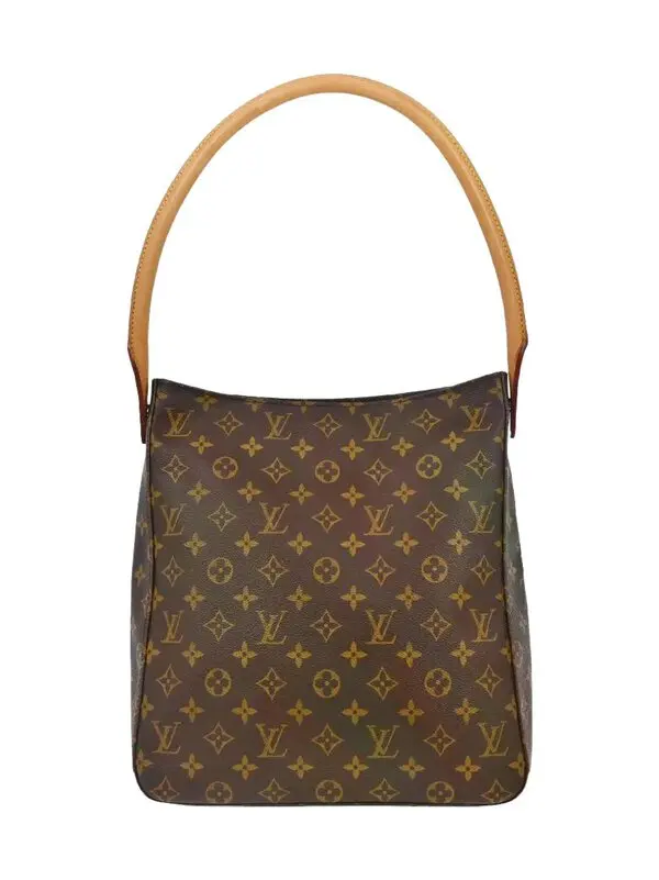 LOUIS VUITTON 2001 Monogram Looping Handbag - Brown