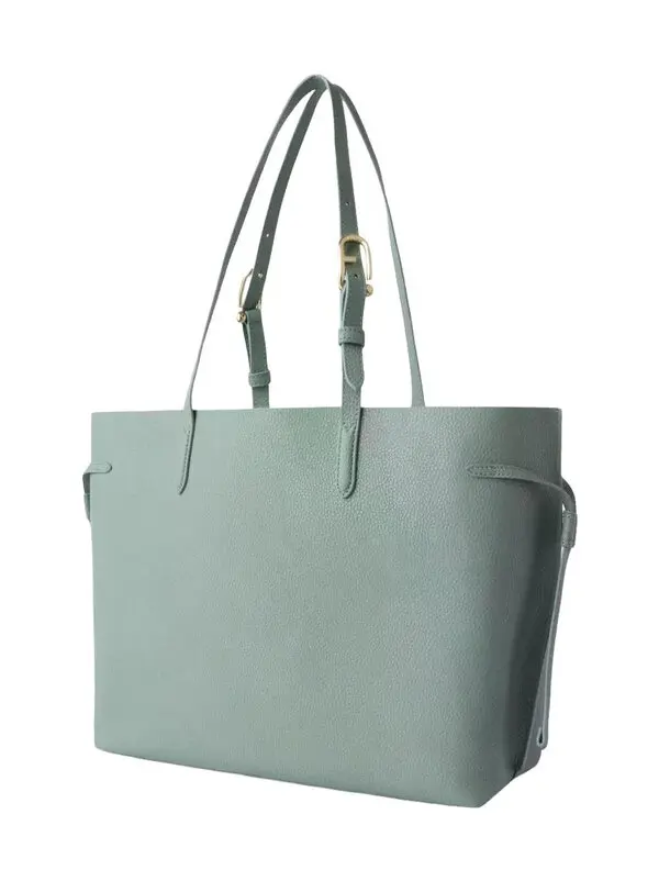 Furla L Ava Leather Tote Bag - Green