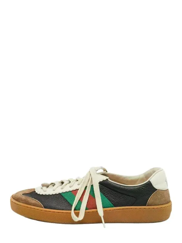 Gucci G74 Web Detail Sneakers - Black