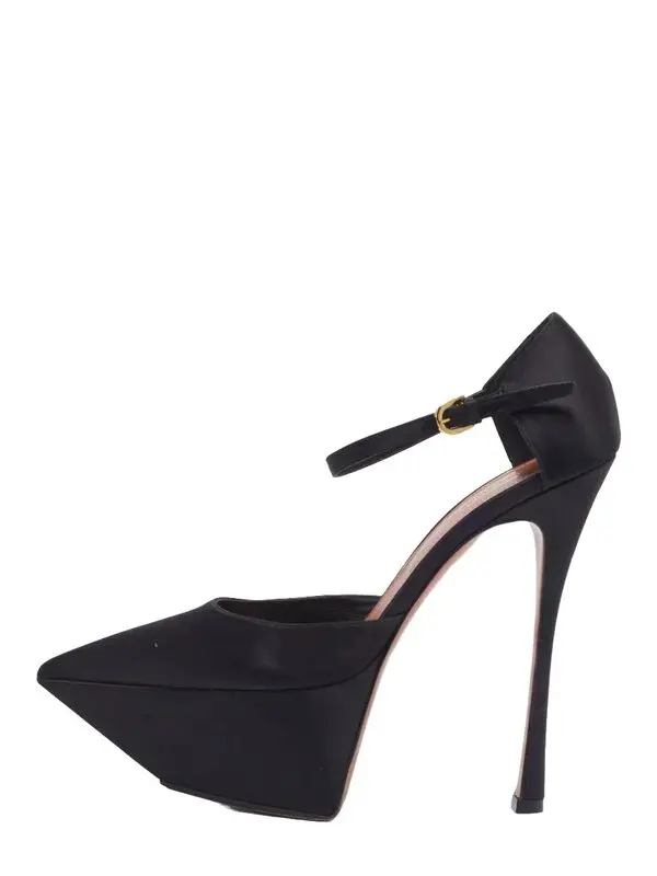 Amina Muaddi Yigit Platform Pumps - Black