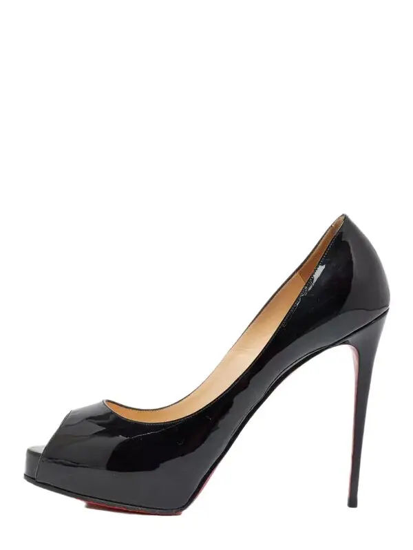 CHRISTIAN LOUBOUTIN Very Prive Peep-toe Pumps - Black