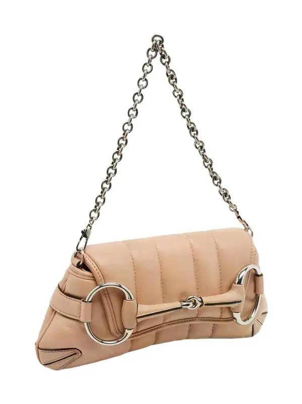 Gucci Small Maxi-horsebit Quilted Shoulder Bag - Neutrals