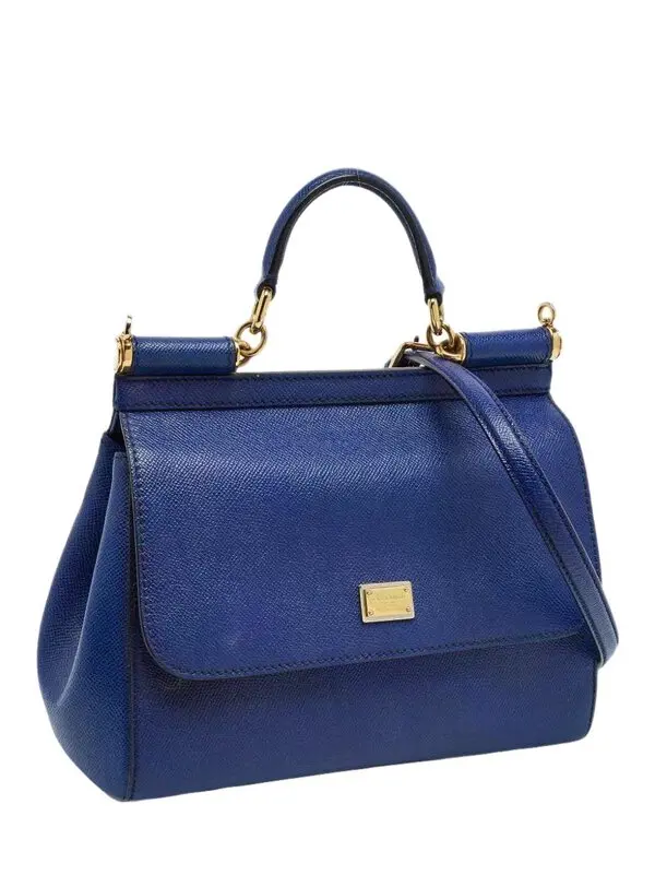 Dolce & Gabbana Medium Miss Sicily Top Tote Bag - Blue