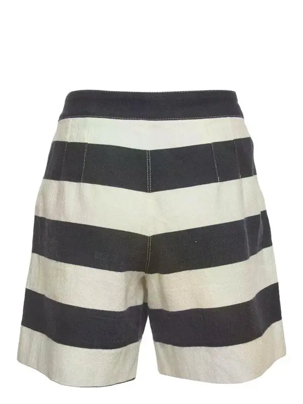 Dolce & Gabbana Crystal-embellished Striped Shorts - Blue