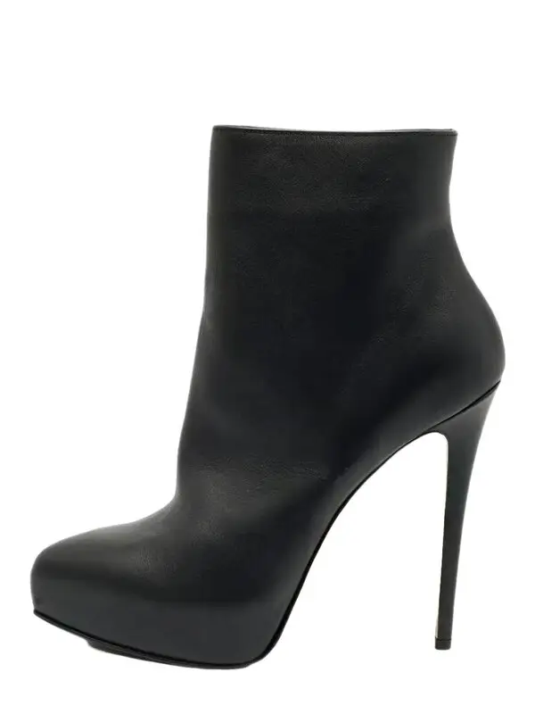 LE SILLA Pointed-toe Platform Ankle Boots - Black