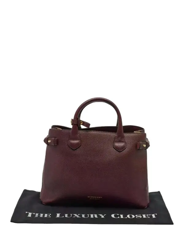 Burberry Banner House Check Tote Bag - Red