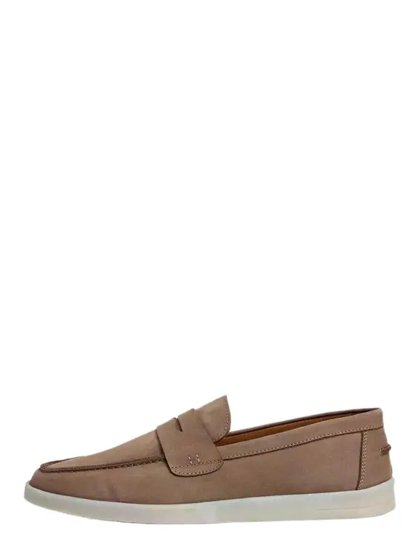 HACKETT LONDON Nubuck Saddle Sneakers - Neutrals