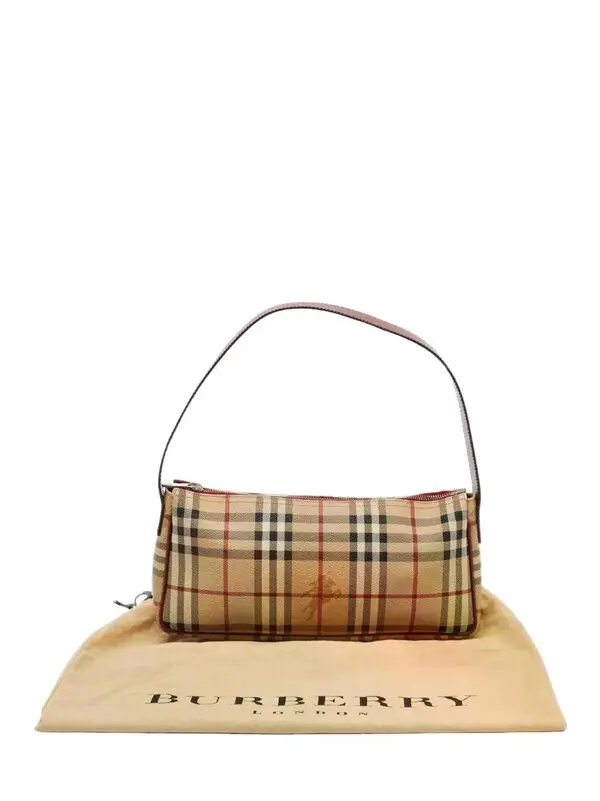 Burberry Haymarket Check Shoulder Bag - Neutrals