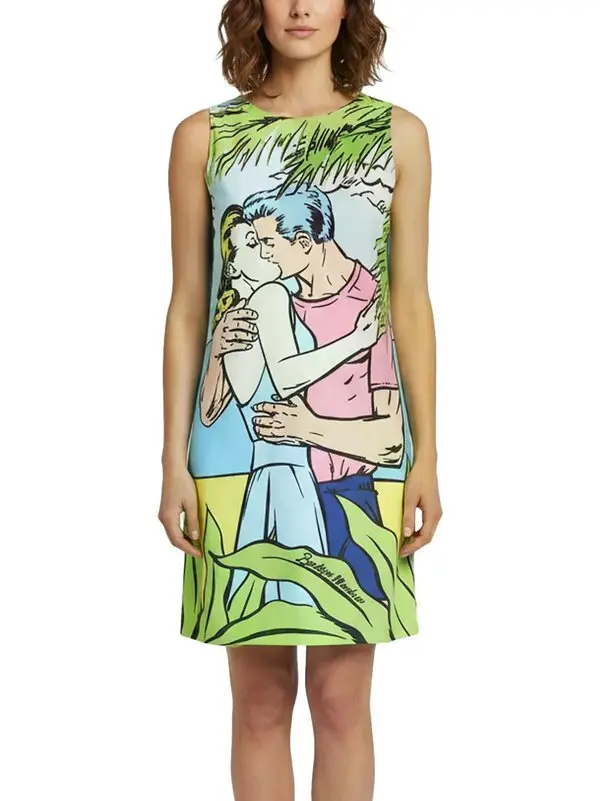 Moschino Sleeveless Mini Dress - Blue
