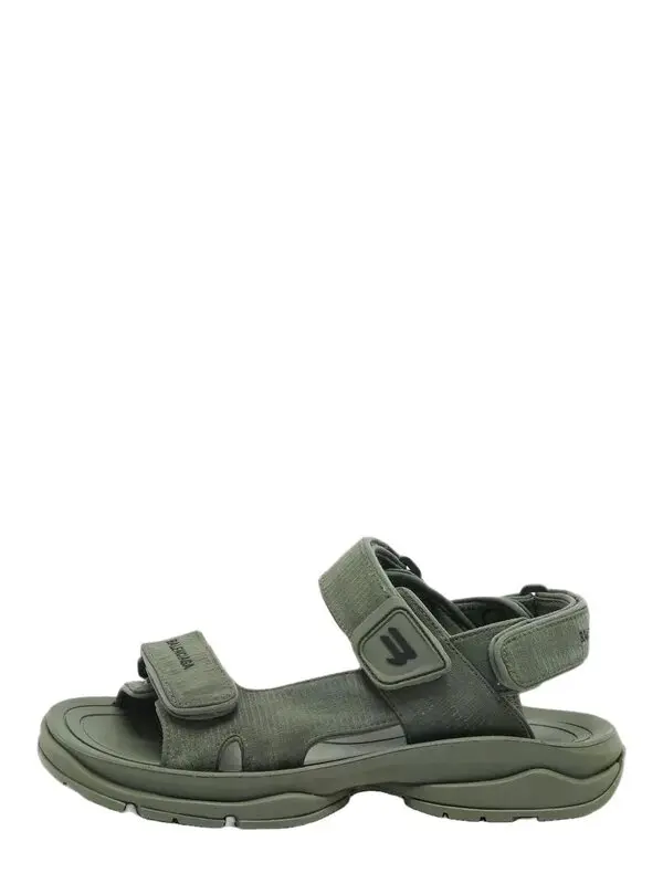 Balenciaga Tourist Flat Sandals - Green