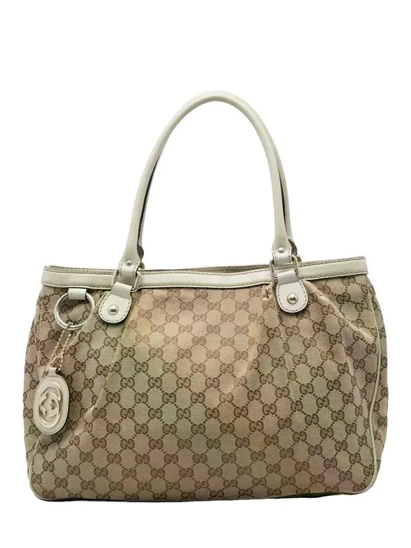 Gucci Gg Canvas Sukey Tote Bag - Neutrals