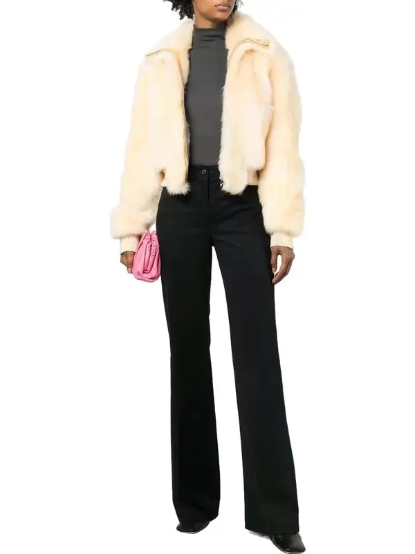Alberta Ferretti Flared Wide-leg Trousers - Black