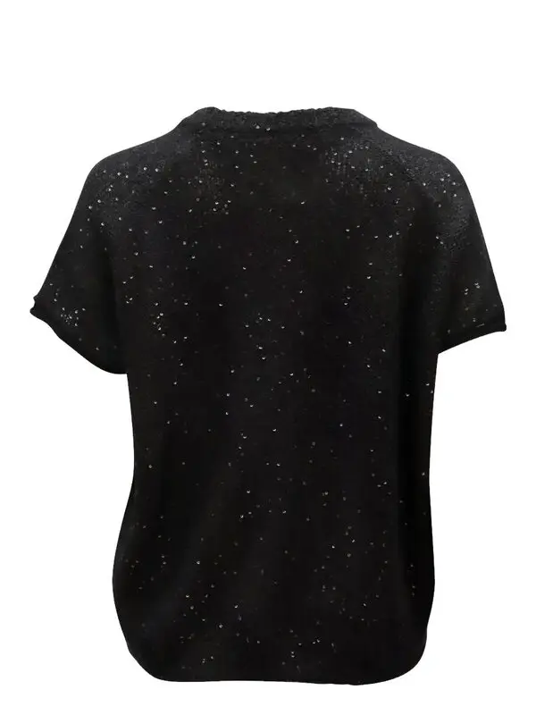 ATM Anthony Thomas Melillo Sequin-embellished Knitted Sweater - Black