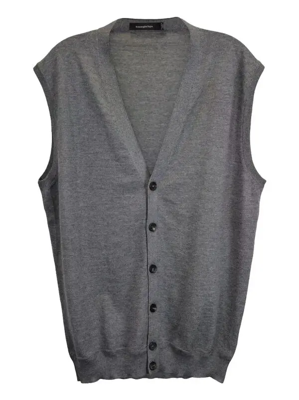 Ermenegildo Zegna Button-front V-neck Sweater Vest - Grey